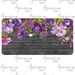 DIGITAL FILE Purple Wooden Floral License Plate Sublimation Template - Etsy