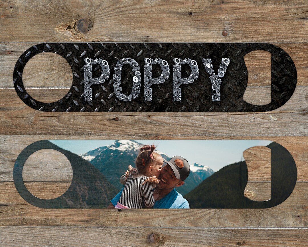 DIGITAL FILE Black Diamond Plate Poppy Nuts and Bolts Bottle Opener ...