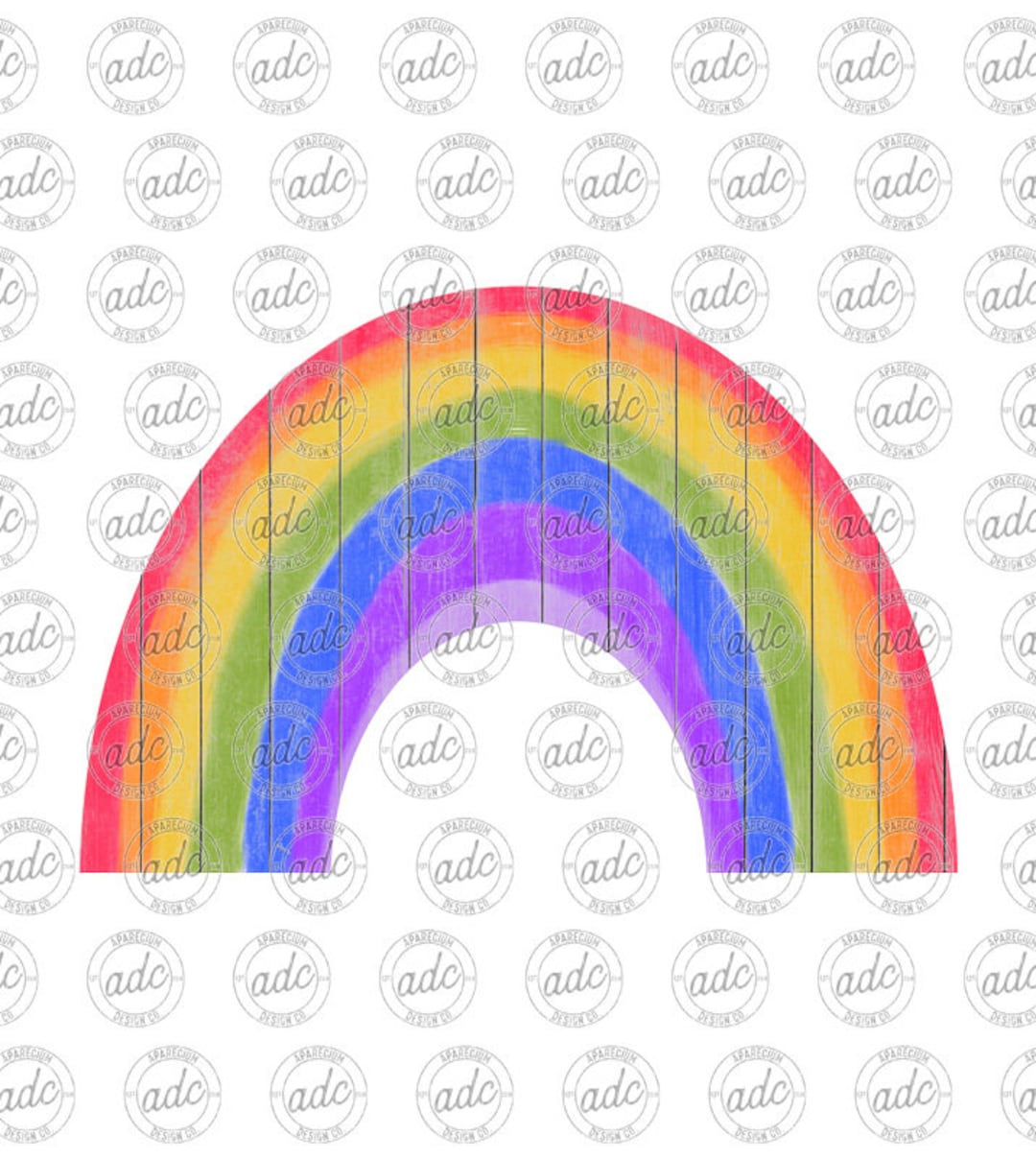 DIGITAL FILE Seasonal Home Board Rainbow Attachment Sublimation Design ...