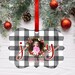 DIGITAL FILE White Buffalo Plaid Joy Photo Ornament Sublimation ...