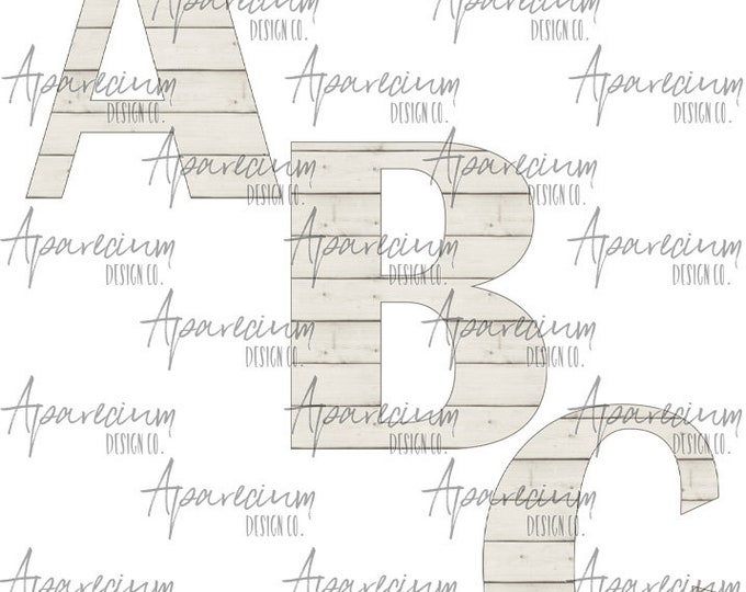 No Shiplap Alphabet Wall Cards - Etsy Canada