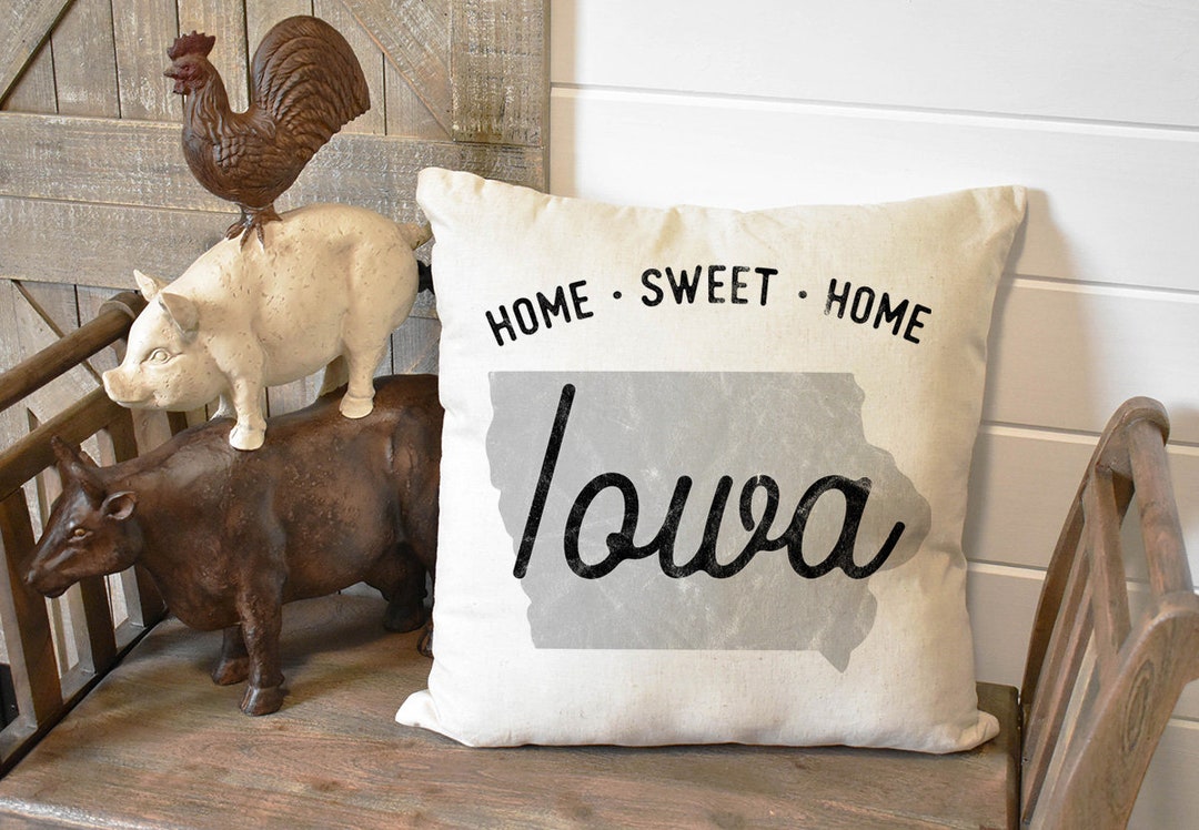 DIGITAL FILE Distressed State of Iowa Home Sweet Home Sublimation ...