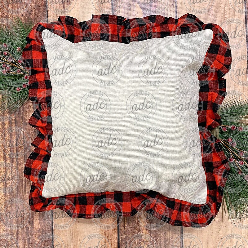 Red Buffalo Plaid Pillow - Etsy