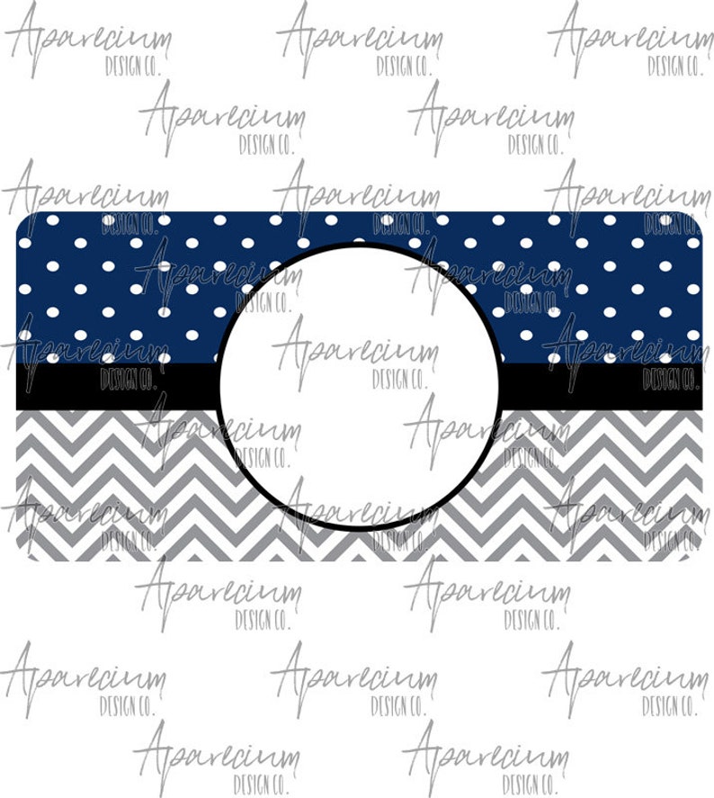 DIGITAL FILE Blue and Silver Monogram License Plate - Etsy