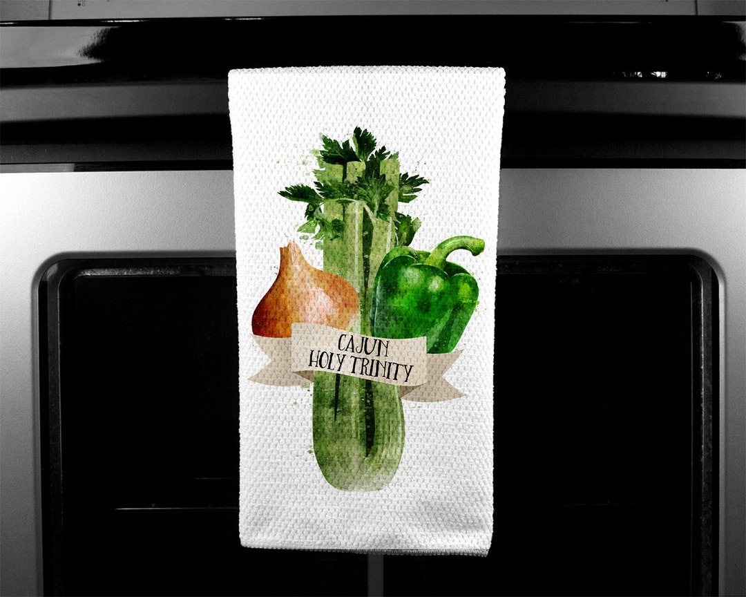 DIGITAL FILE Cajun Holy Trinity Vegetable Dish Towel Sublimation Design ...