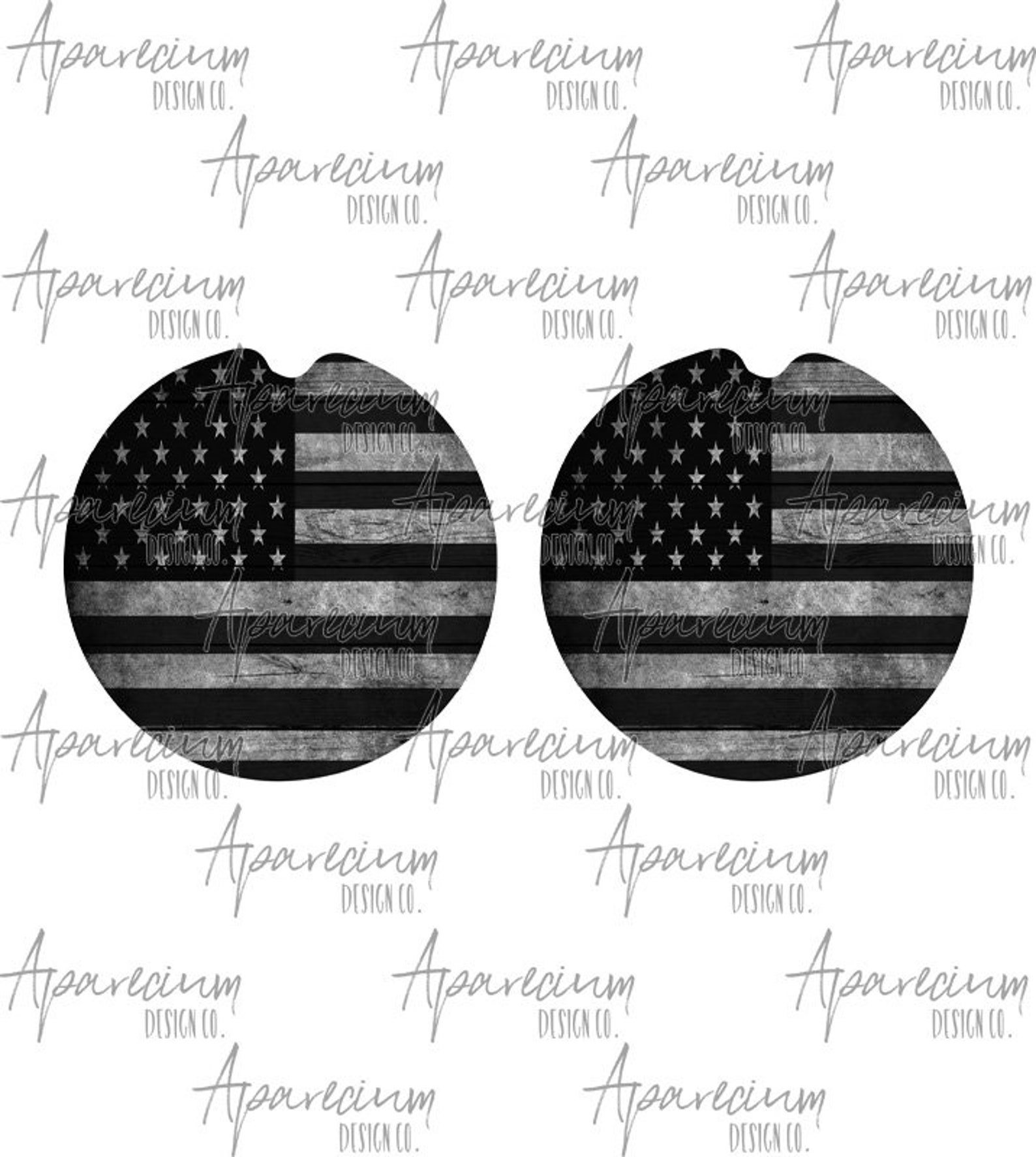 DIGITAL FILE Grey Wooden American Flag Car Coaster Sublimation - Etsy