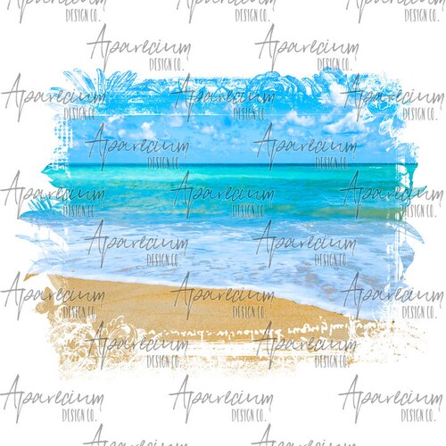 Ocean Beach Sublimation Background Design Image PNG Clipart - Etsy