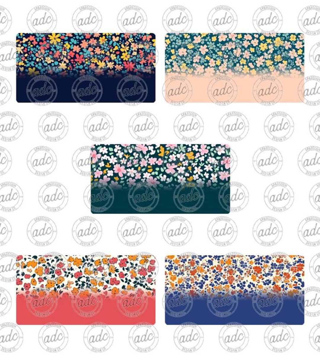 DIGITAL FILE Vintage Wildflower License Plate Sublimation Template ...