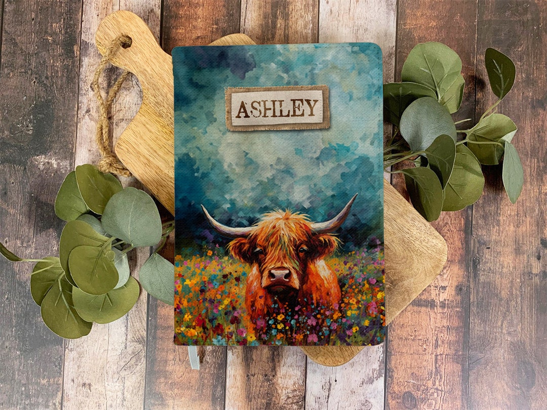 DIGITAL FILE Highland Cow Notebook Journal Sublimation Design - Etsy