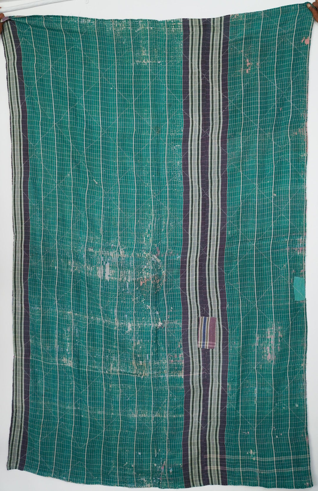 The Handmade India Kantha Quilt, Indian Vintage Traditional Kantha ...