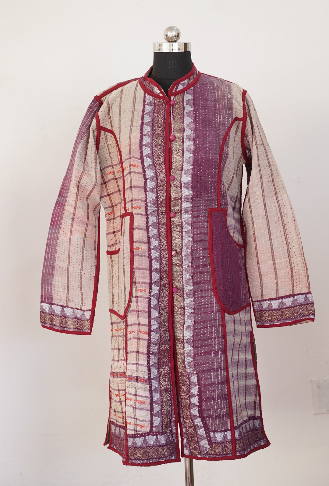 L Size Traditional Indian Long Jacket Christmas Gift Jackets Indian ...