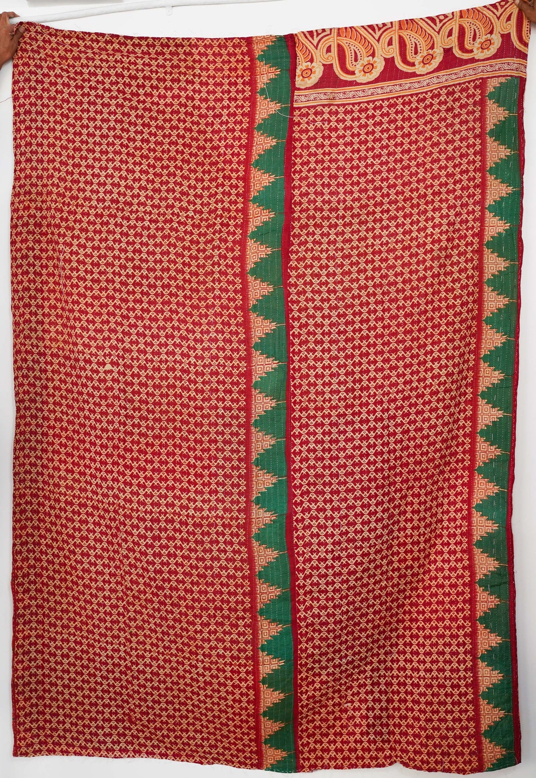The Handmade India Kantha Quilt, Indian Vintage Traditional Kantha ...