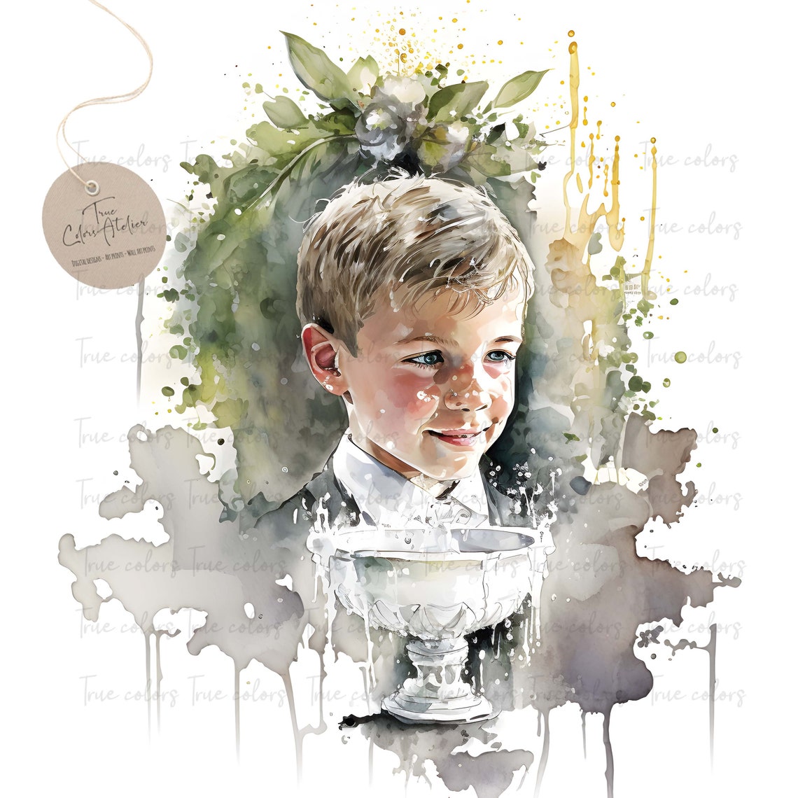First Communion Clipart Commercial Use Christian Clipart Watercolor ...