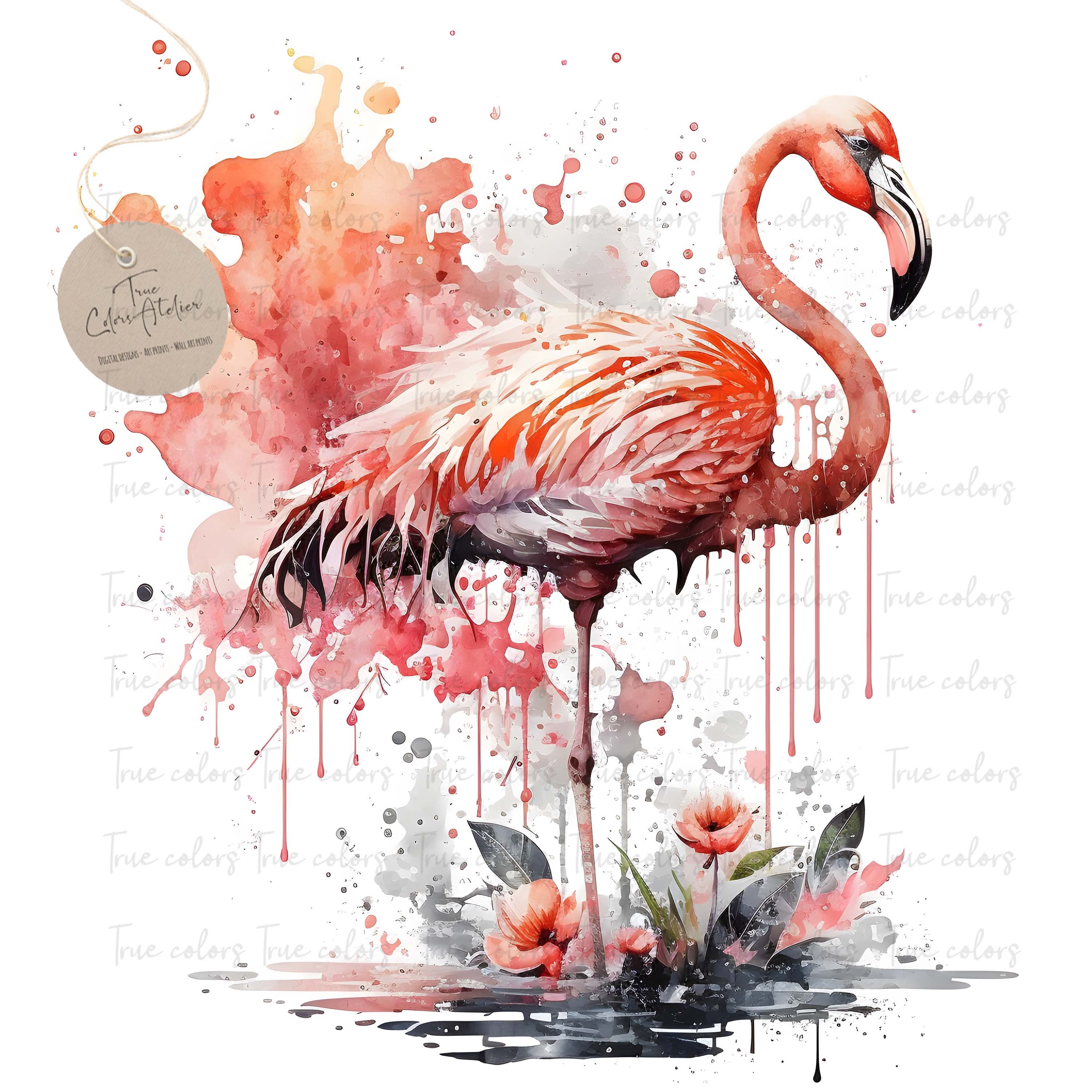Flamingo Decor Flamingo Gifts Pink Flamingo PNG Watercolor Flamingo ...