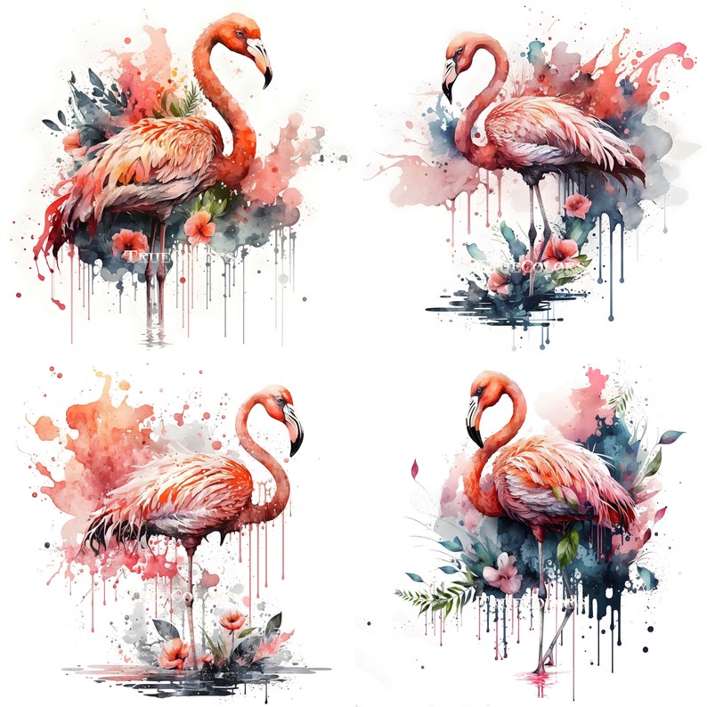 Flamingo Decor Flamingo Gifts Pink Flamingo PNG Watercolor Flamingo ...