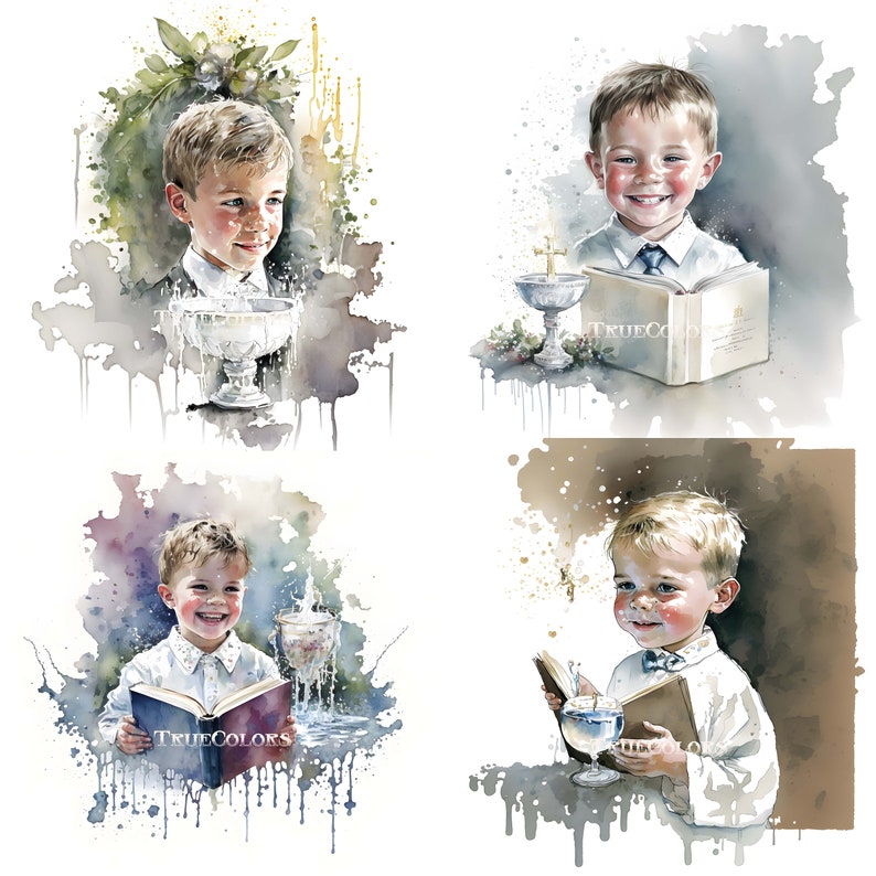 First Communion Clipart Commercial Use Christian Clipart Watercolor ...