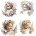 Litlle Angel Print Angel in Flowers Angel Watercolor Child Angels ...