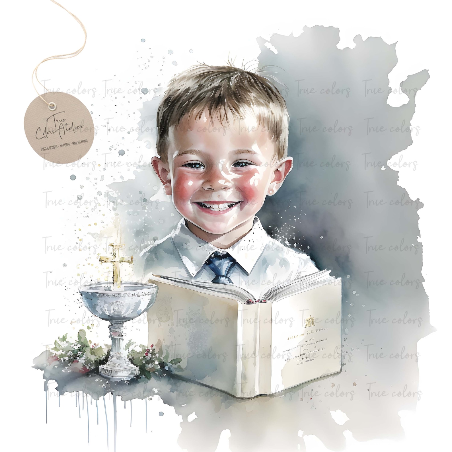 First Communion Clipart Commercial Use Christian Clipart Watercolor ...