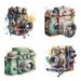 Retro Camera Watercolor Old Camera Print Camera Clipart Camera PNG ...