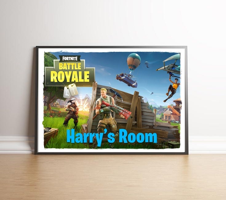 A4 Fortnite PERSONALISED Poster Print Season 1 2 3 4 5 6 | Etsy