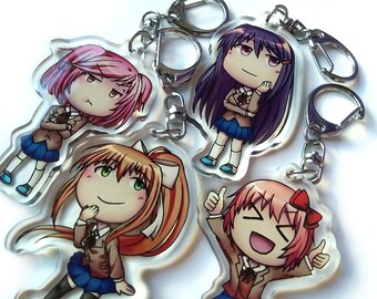 Sayori Ddlc Keychain - Etsy