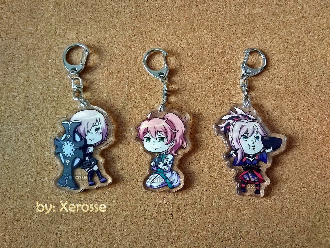 FGO Fate/ Grand Order Keychain Mash Romani Musashi - Etsy