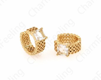 1 Pair, Palm Trees Earrings, 18K Gold Filled Coconut Tree Earrings, Coconut Tree Stud Earrings ...