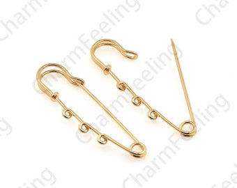 Gold Safety Pins | Etsy