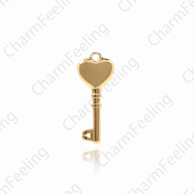 Heart Key Pendant - Etsy