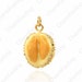 Durian Pendant, Fruit Charm, 18K Gold Filled Enamel Durian Necklace ...