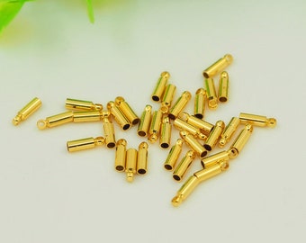 Brass Tassel End Caps 6X7.5 Raw Brass Barrel End Cord - Etsy