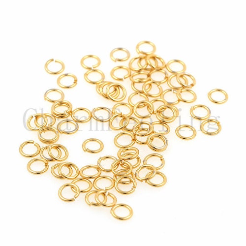 3mm 4mm 5mm 6mm 7mm Brass Split Ringssplit Jump Ringsround - Etsy