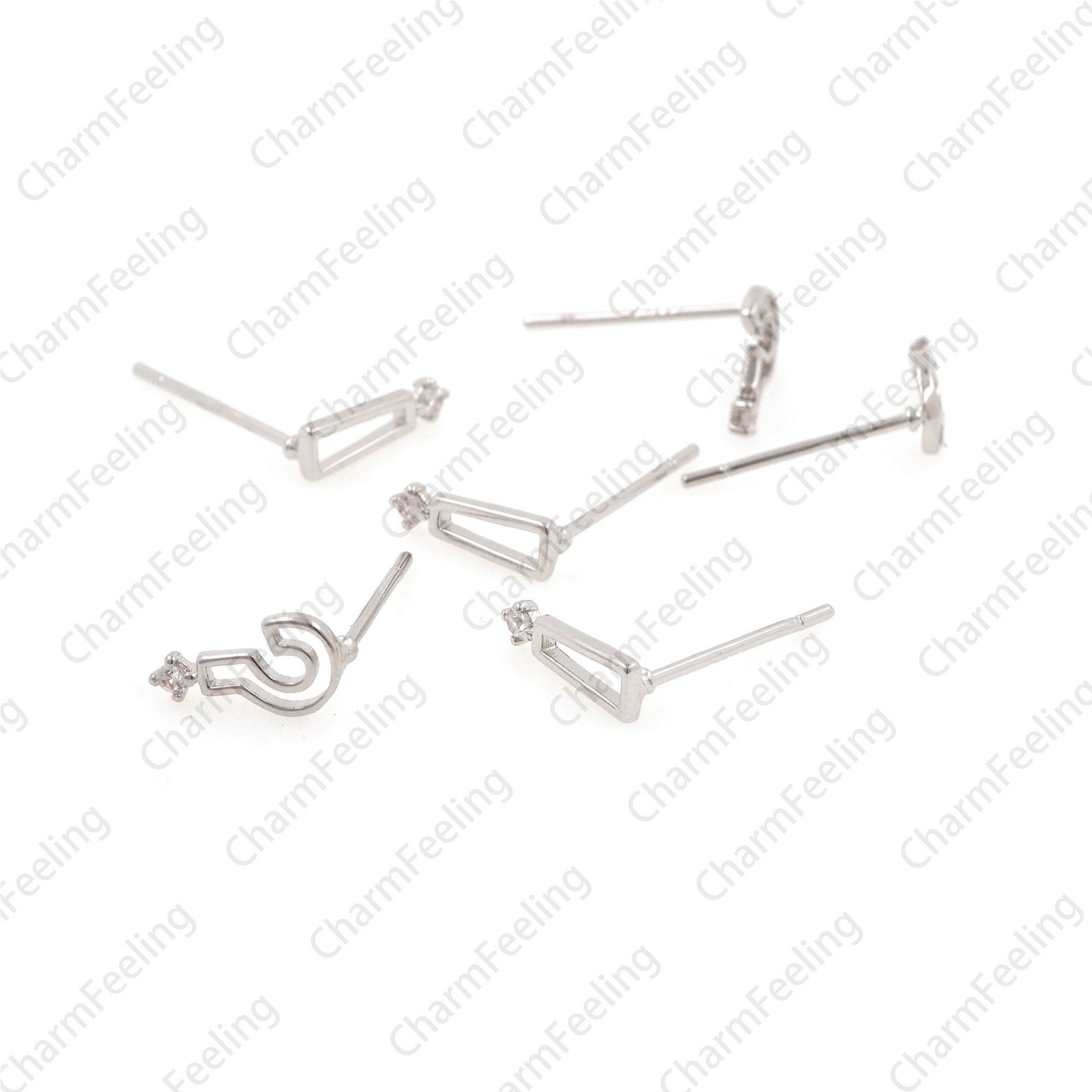 Question Mark Note Studs, Exclamation Mark Studs, Punctuation Earrings ...