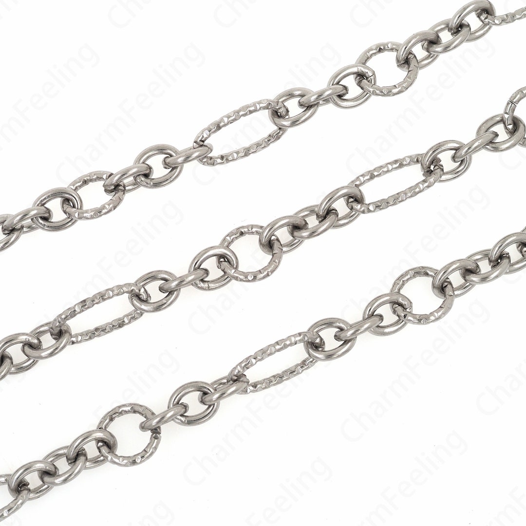 Silver Filledsilver Square Chain, Semi-finished Chain, Oval Chain ...