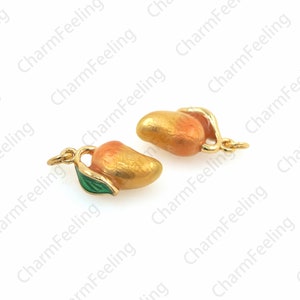 18K Gold Filled Mango Necklace, Mango Pendant, Mango Charm, Fruit ...