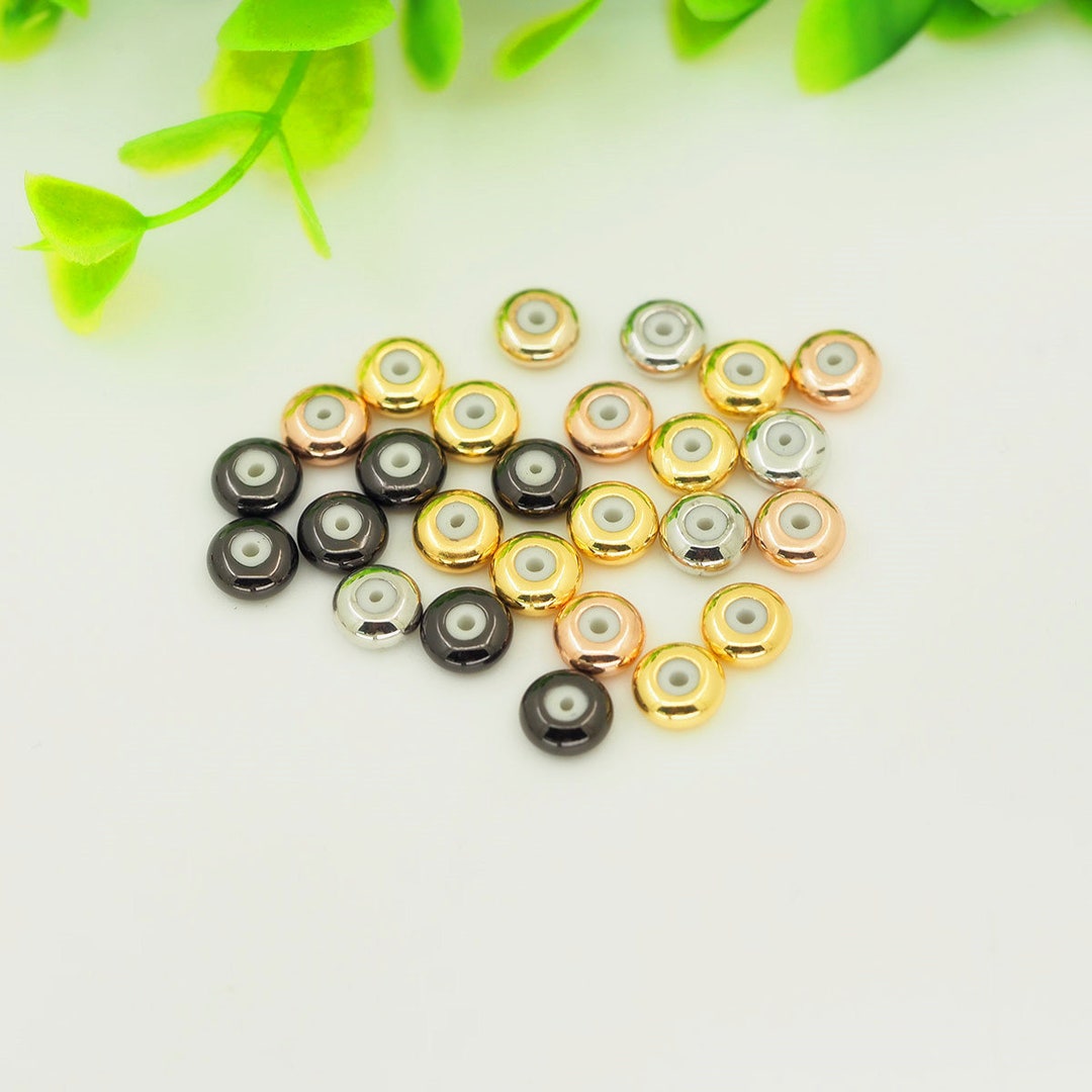 Rubber Beads,stopper Bead,adjustable Clasp,rubber Stopper 7*3mm 10pcs ...