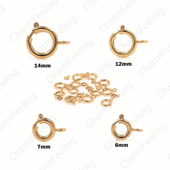 6mm 7mm 12mm 14mmSpring Buckle Round Buckle Gold Spring | Etsy