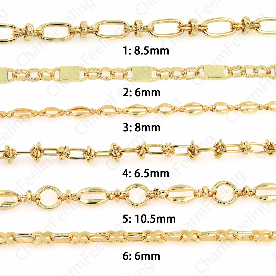Rectangular Cable Chains,18k Gold Filled Necklace Chains,round Chains ...