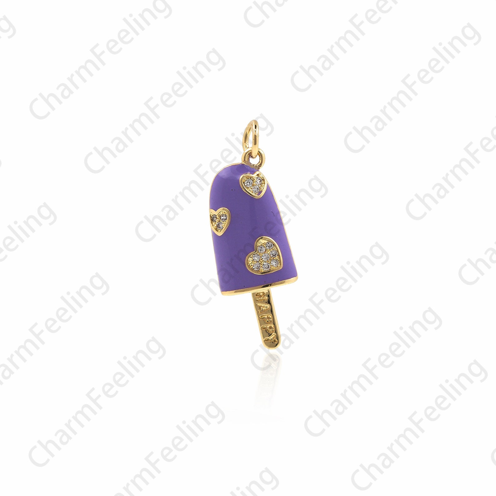 18K Gold Filled Ice Cream Pendant Ice Cream Necklace Ice - Etsy