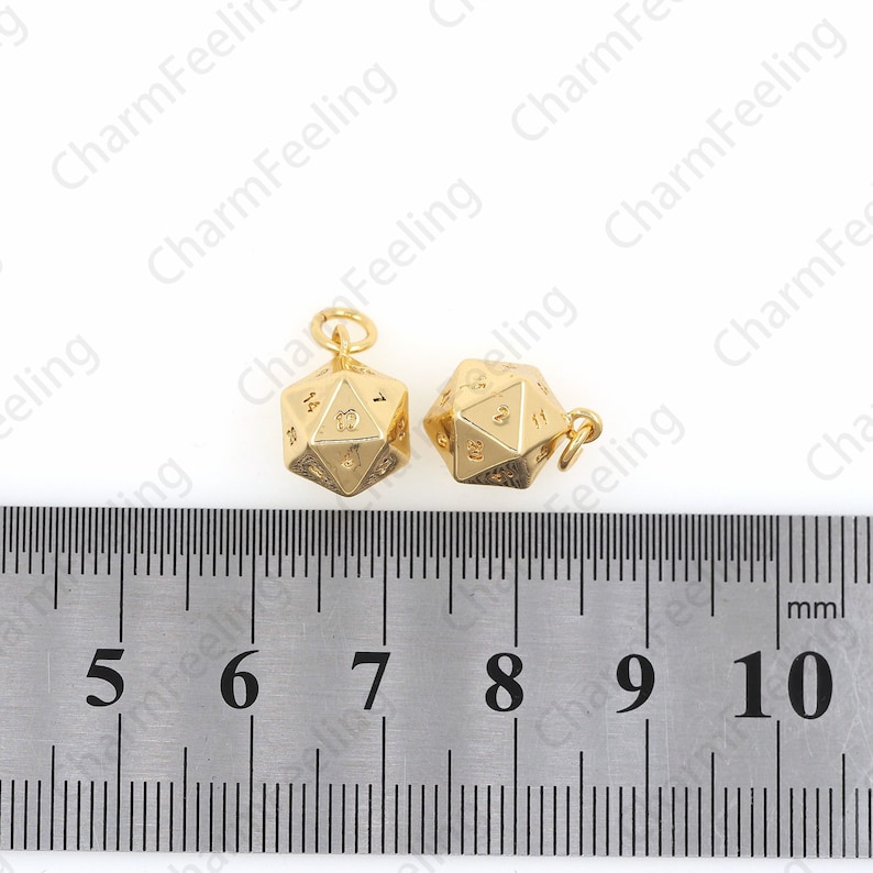 Dice Pendant, Polyhedron Pendant, Square Faceted Necklace, Metal Dice ...