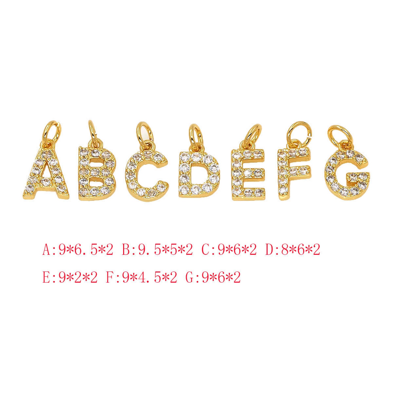 Alphabet Pendantgold Initial Letter Necklaceold English | Etsy