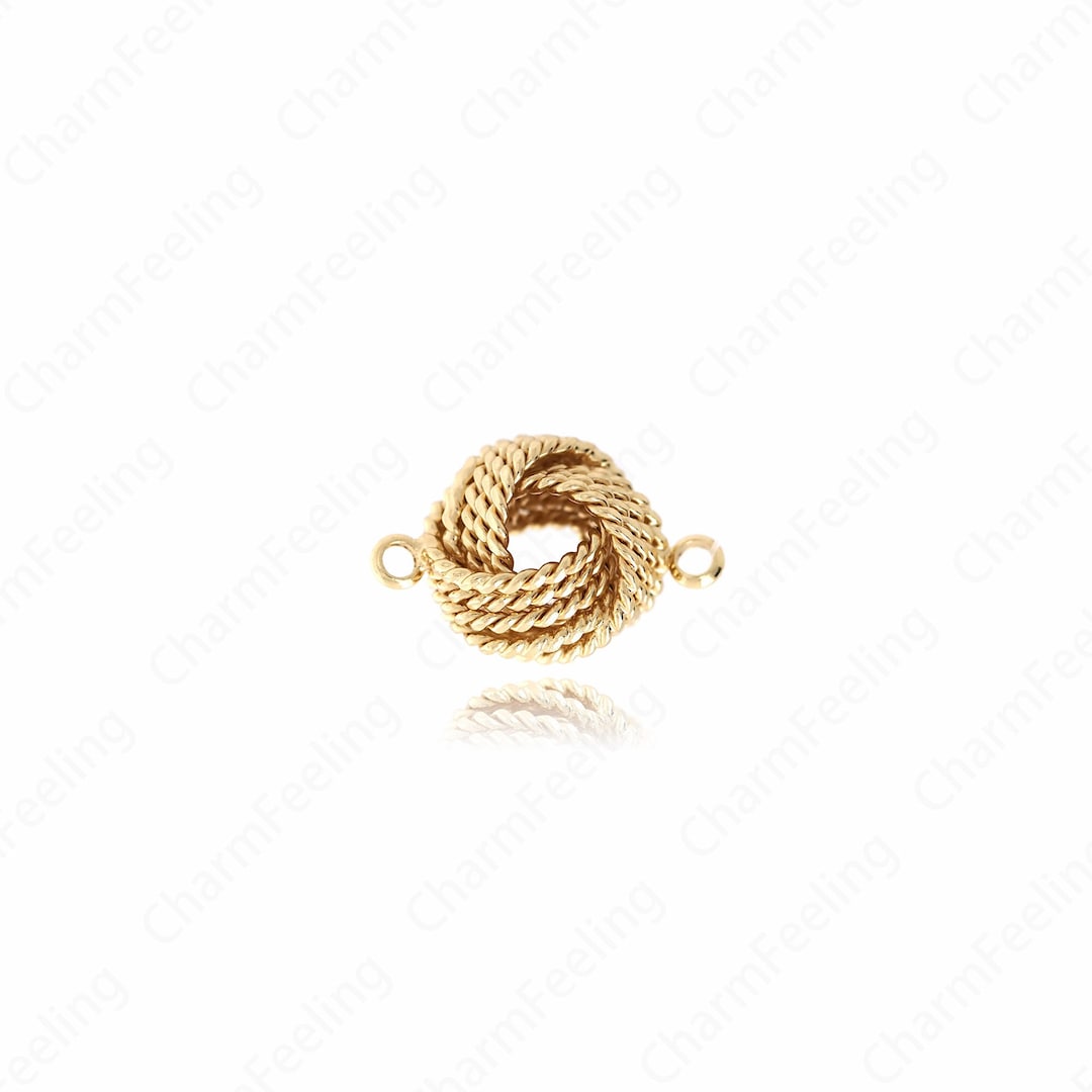 18K Gold Filled Knot Connectors,ball Knot Connectors for DIY Jewelry ...