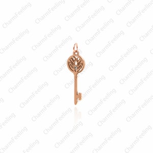Stainless Steel Key Pendant,gold Key Necklace,key Charm 32.7x10x1.2mm ...