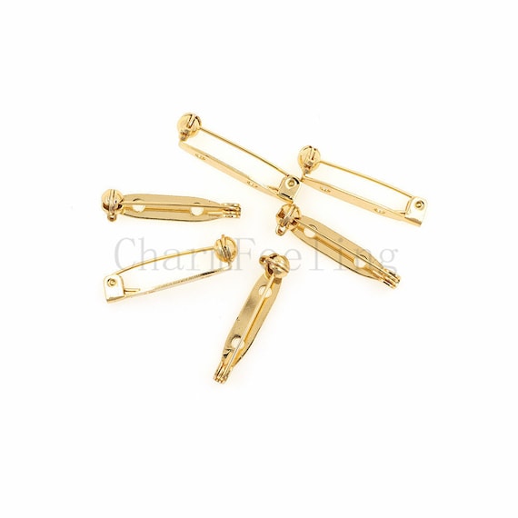 Brass Broochbrooch Settingbrooch Pin Backsbrooch Diybrooch | Etsy