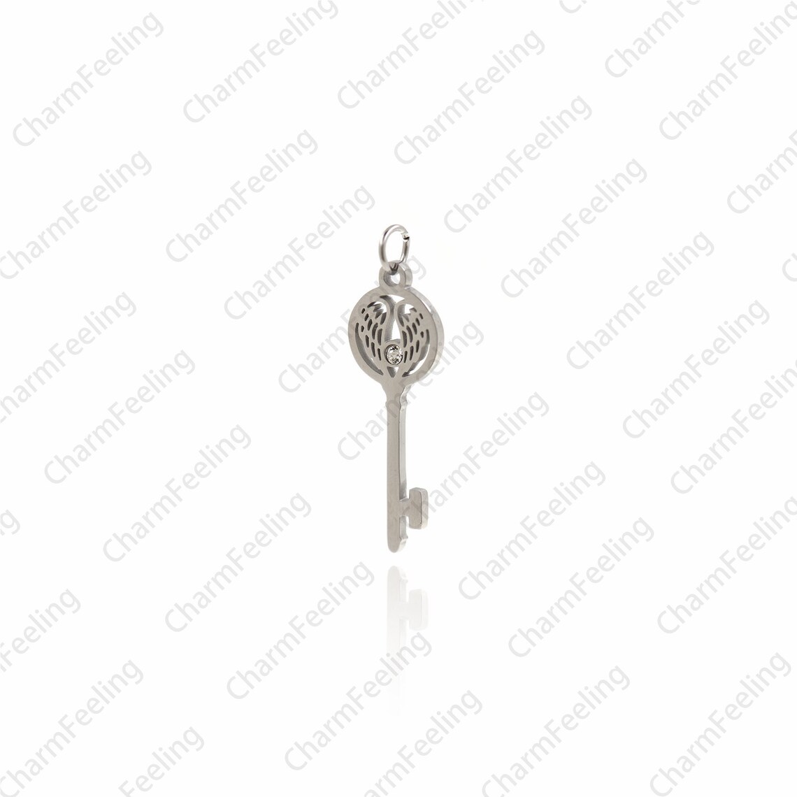 Stainless Steel Key Pendant,gold Key Necklace,key Charm 32.7x10x1.2mm ...