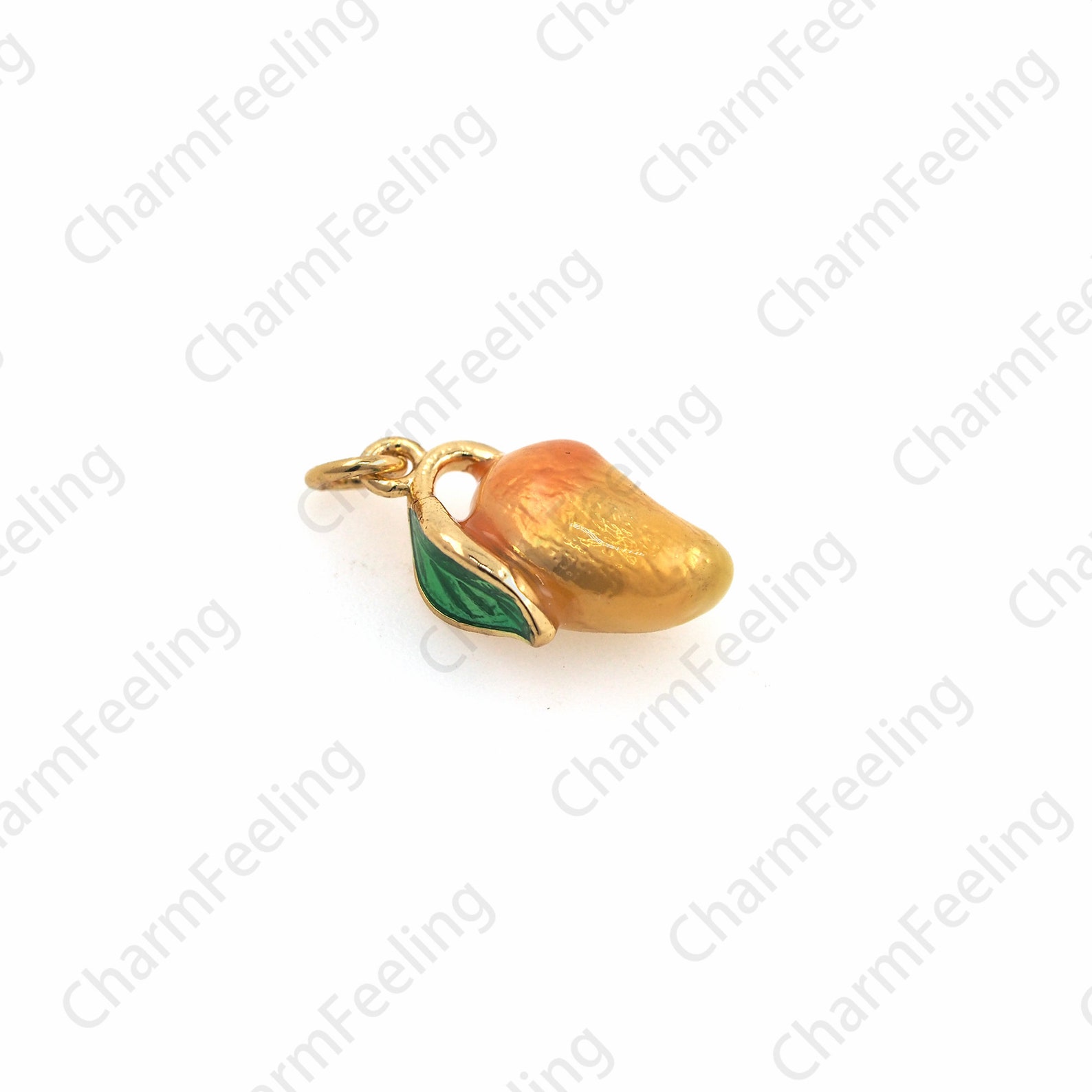 18K Gold Filled Mango Necklace, Mango Pendant, Mango Charm, Fruit ...