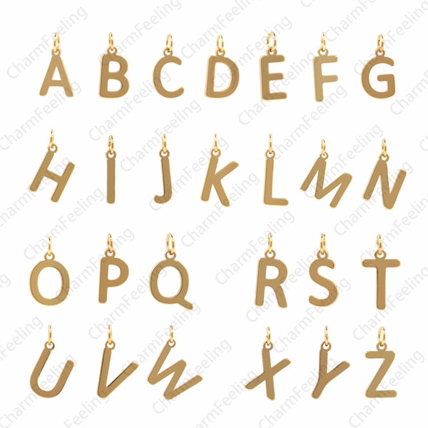 Letter Pendant - Etsy