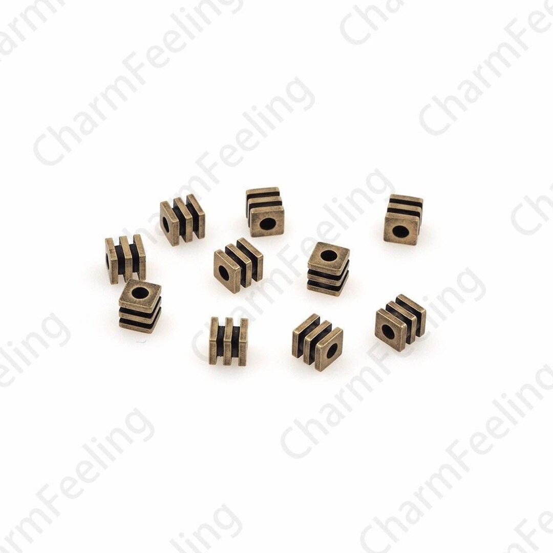 Layered Cubic Spacer Beads, Square Spacer Beads, Bracelet Spacer Beads ...