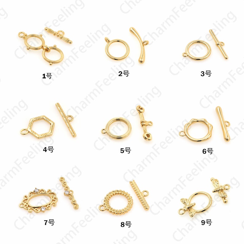 18K Gold-plated OT Clasp Necklace Clasp Bracelet Clasp | Etsy