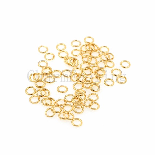 3mm 4mm 5mm 6mm 7mm Brass Split Ringssplit Jump Ringsround - Etsy